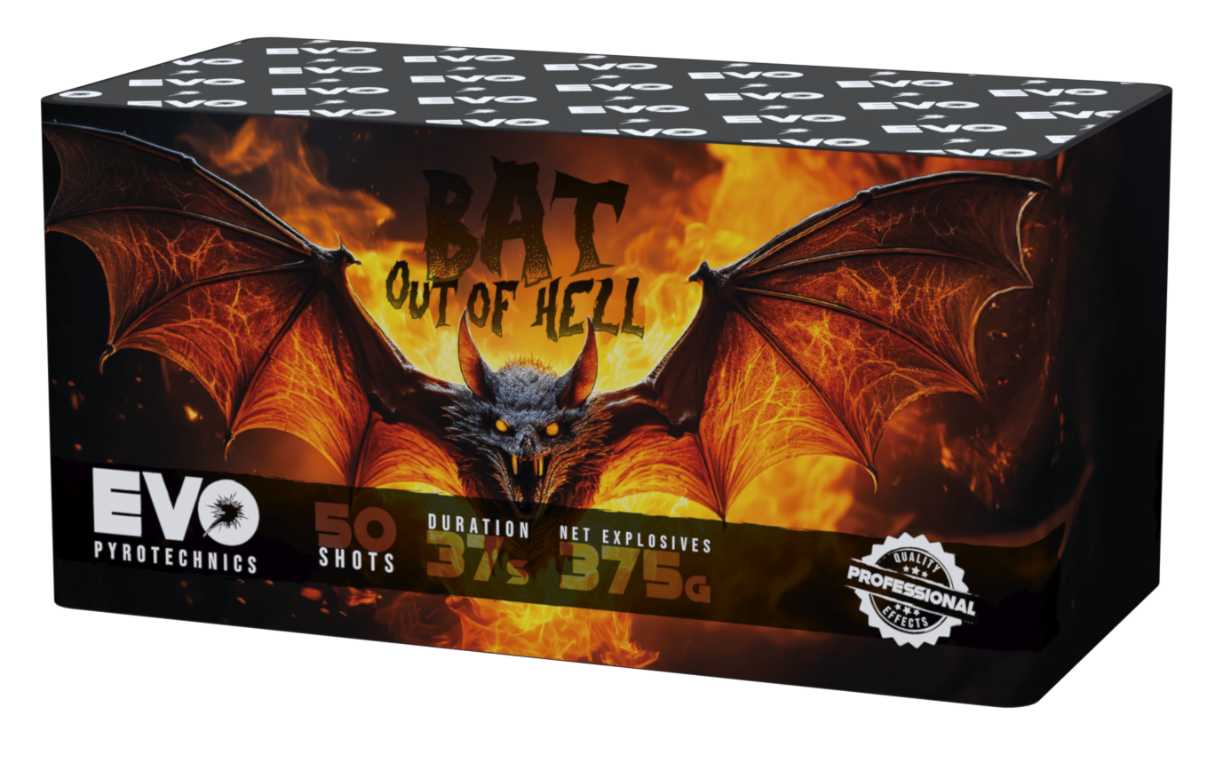 Bat Out Of Hell by Evo Pyrotechnics - 50 Shots in 37 Seconds – HEX ...