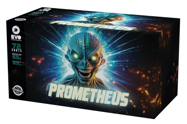 Prometheus by Evo Pyrotechnics - 72 Shots in 65 Seconds – HEX Fireworks Ltd