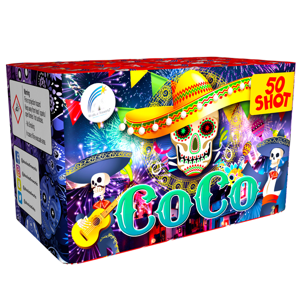 Coco by Absolute Fireworks - 50 Shots in 40 Seconds – HEX Fireworks Ltd