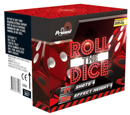 Roll the Dice by Primed Pyrotechnics - 24 Shots in 35 Seconds – HEX ...